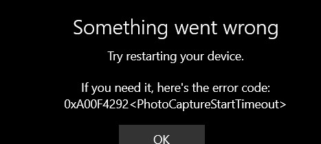 Camera black screen, no picture capture. Truevision HD - HP Support ...