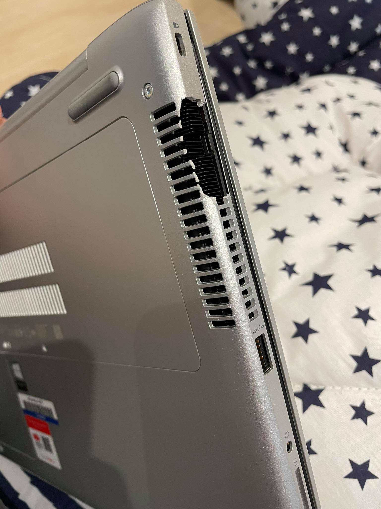 laptop fall and got broken - HP Support Community - 8096429