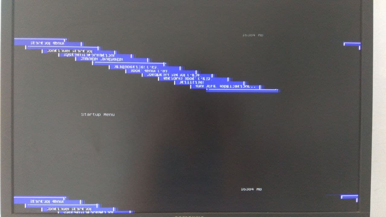 Distorted Setup Screen - HP Support Community - 8098528