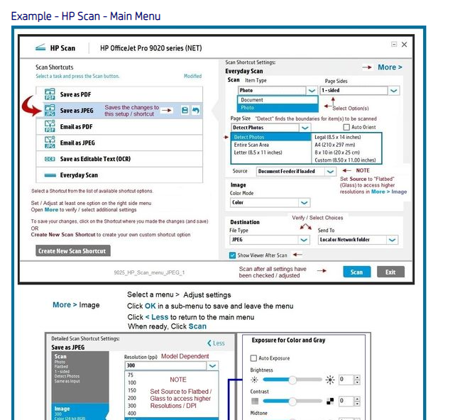 How to save a photo as a photo. It seems only pdf is availab... - HP ...