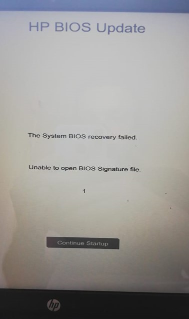 HP BIOS Update failed, laptop now unusable - HP Support Community - 8126780