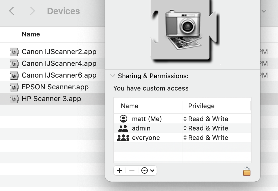 Solved: You do not have permission to open the application “HP Scann ...