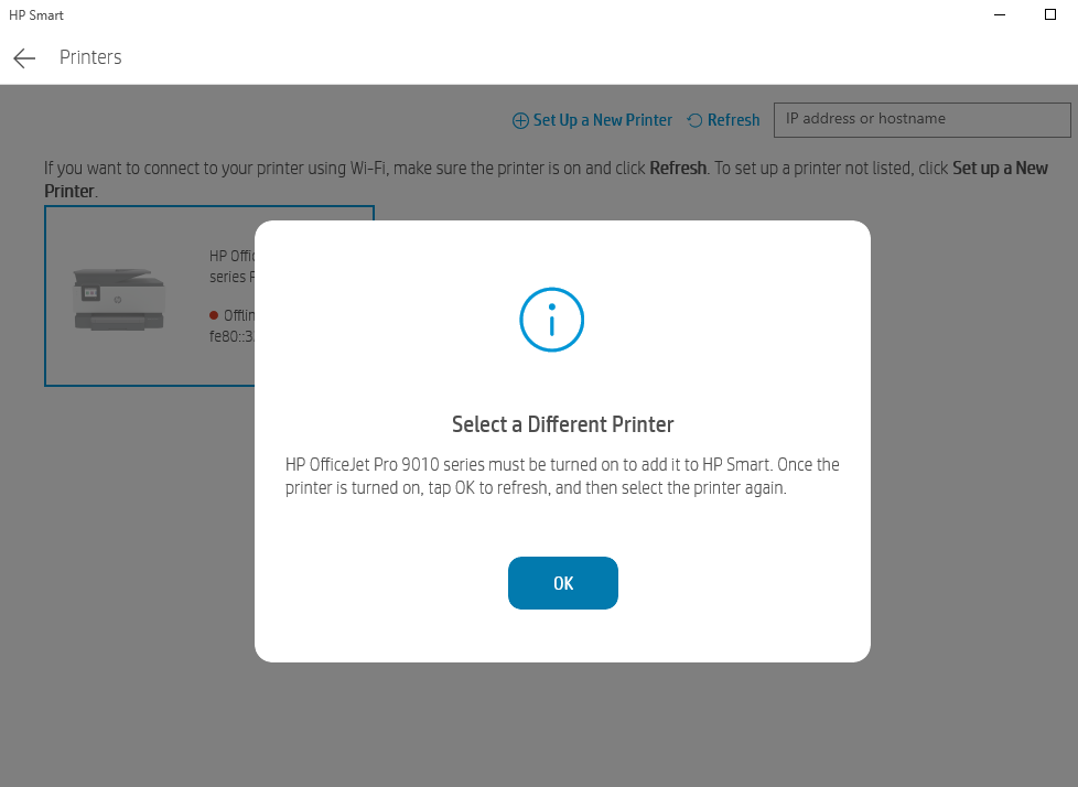 HP Smart and Windows 10 not recognizing printer 9100 - HP Support ...