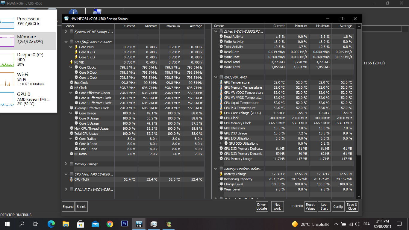 The problem of low processor speed to 0.75 GHz - HP Support Community ...