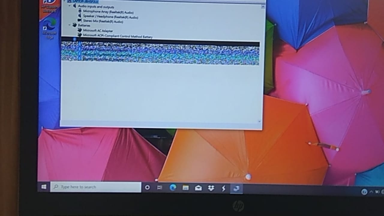 Distorted app screen and Black spots on screen sometimes - HP Support ...