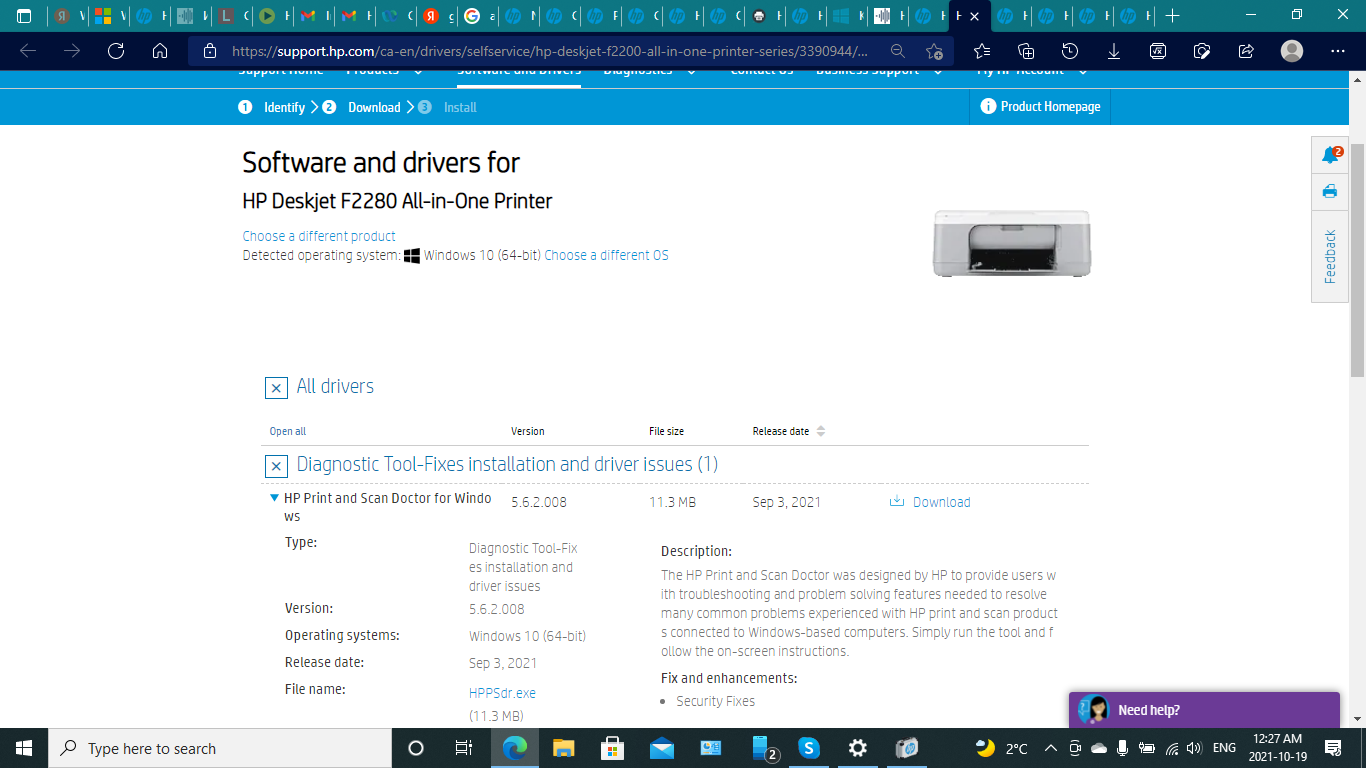 The HP Print and Scan Doctor directs me to install it again - HP ...