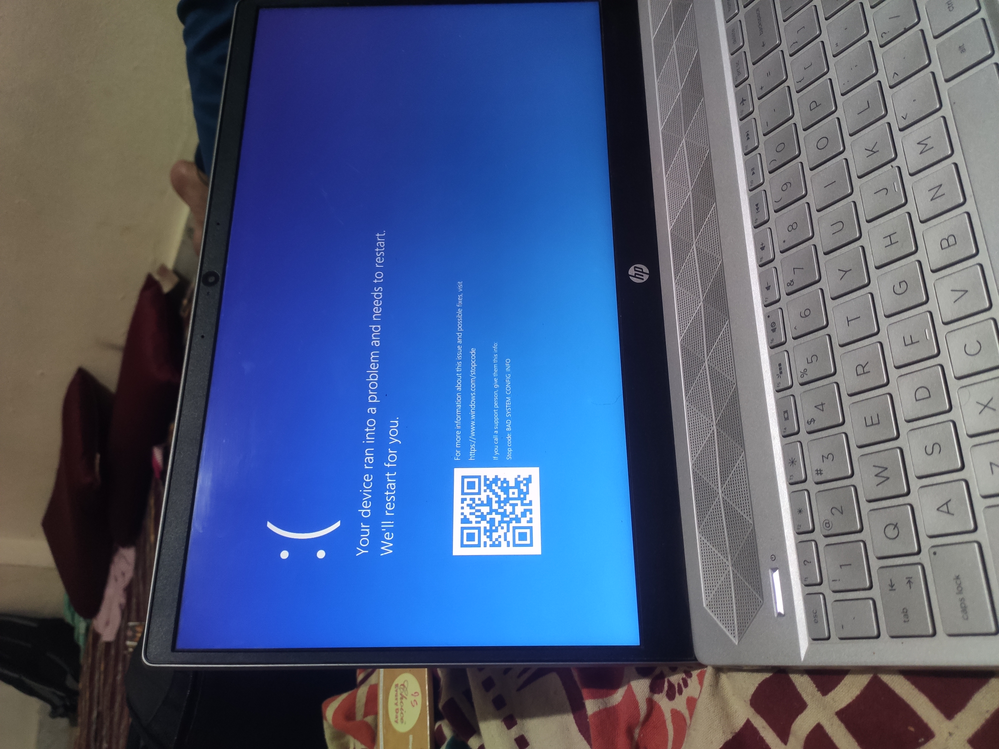 Bad config info is appearing on my display - HP Support Community - 8196419