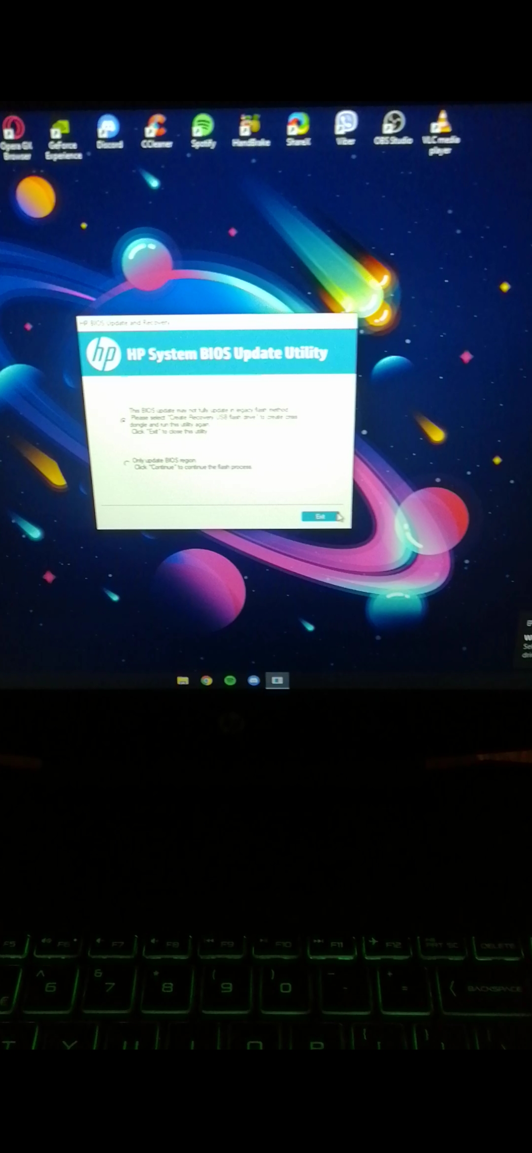 BIOS Update happened differently this time - HP Support Community - 8198323