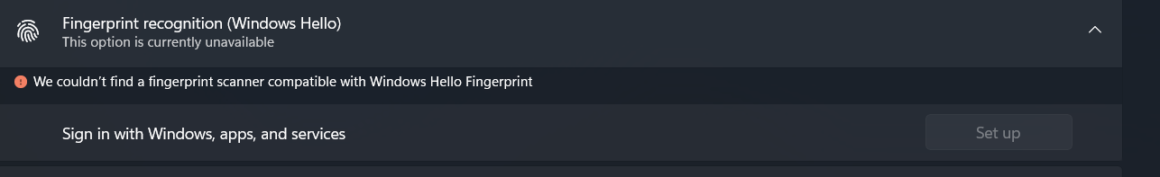 Windows 11 not working windows hello fingerprint - HP Support Community ...