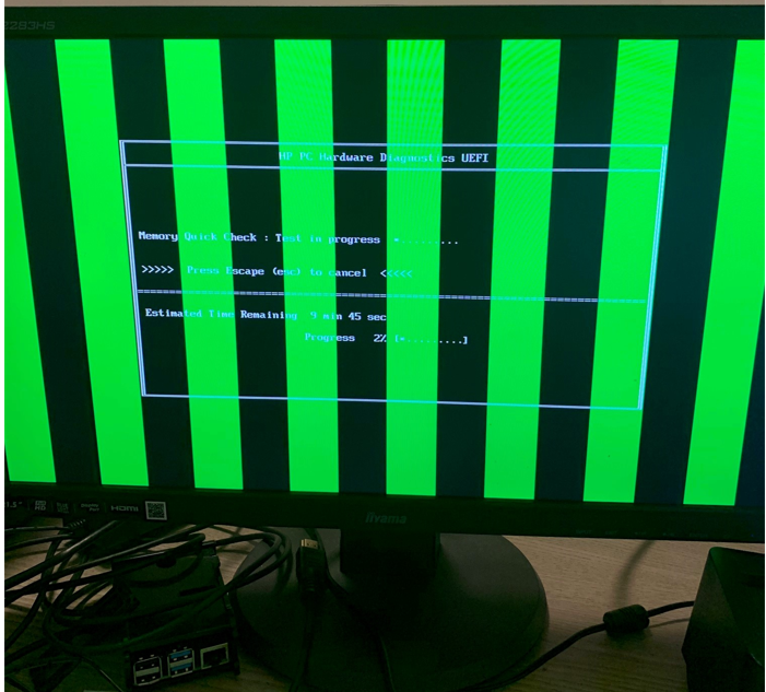 Start but black screen, but not on external monitor - HP Support ...