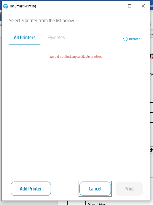 Printer not found - HP Support Community - 8201170