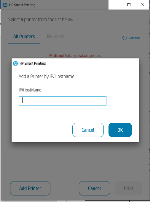 Printer not found - HP Support Community - 8201170