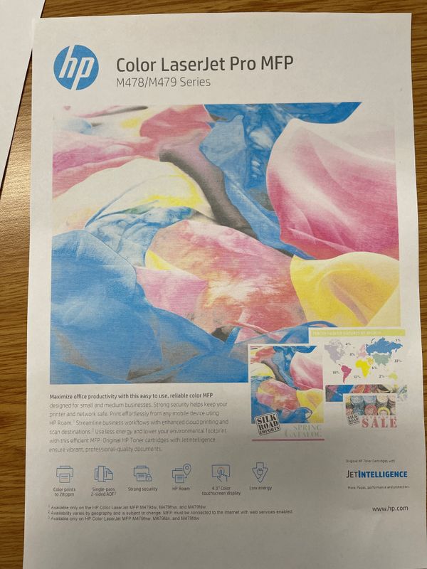 MFP M479DW Faint print - HP Support Community - 8201265