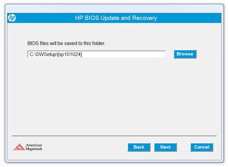 BIOS Recovery - HP Support Community - 8199921