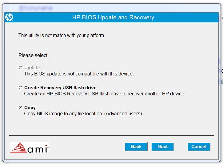BIOS Recovery - HP Support Community - 8199921