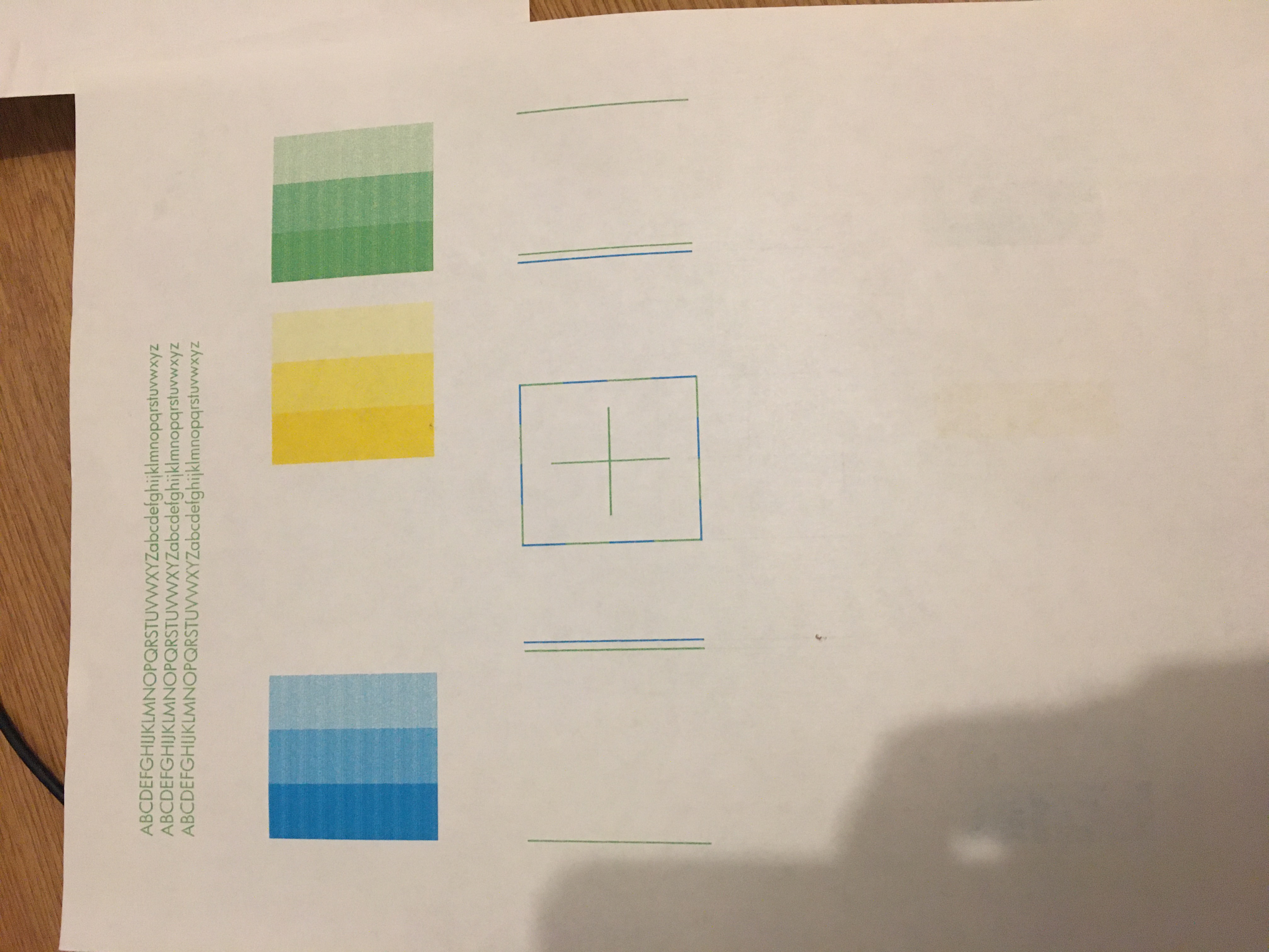 Only green color print - HP Support Community - 8205863