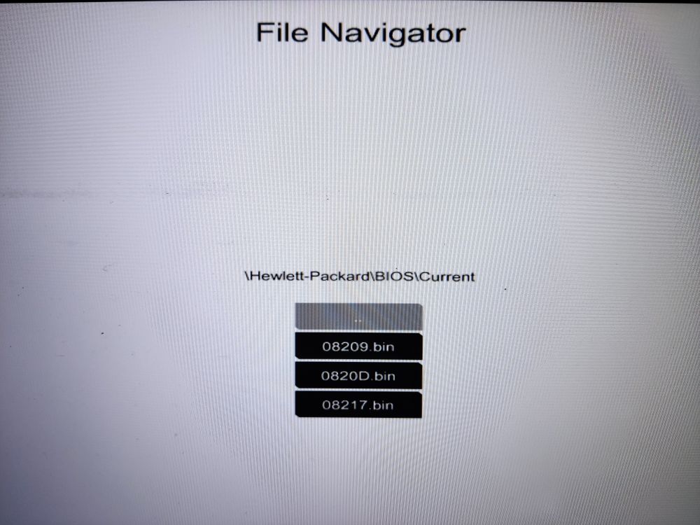 I can not update the BIOS F.50 to F.56 - HP Support Community - 8207739