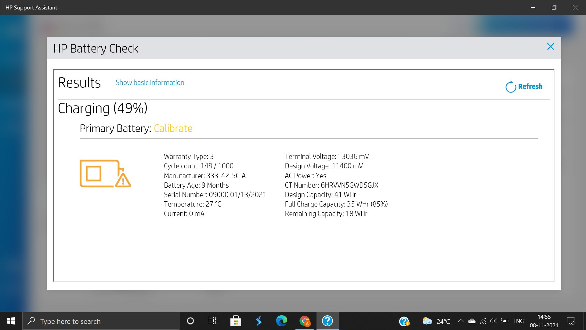 My battery is not charging more than 49% - HP Support Community - 8209858