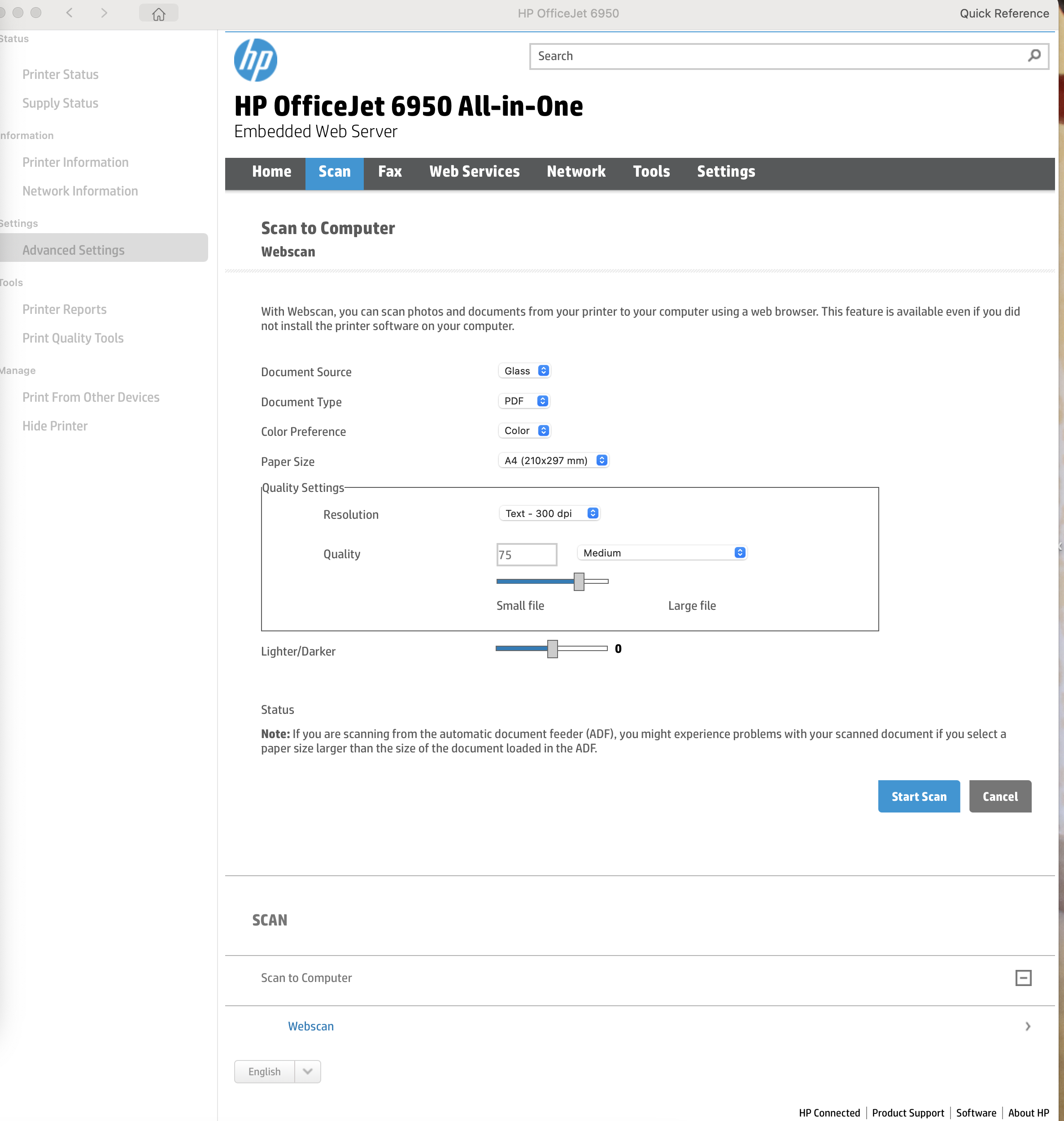 Scan to computer- no computer found - HP Support Community - 8216748