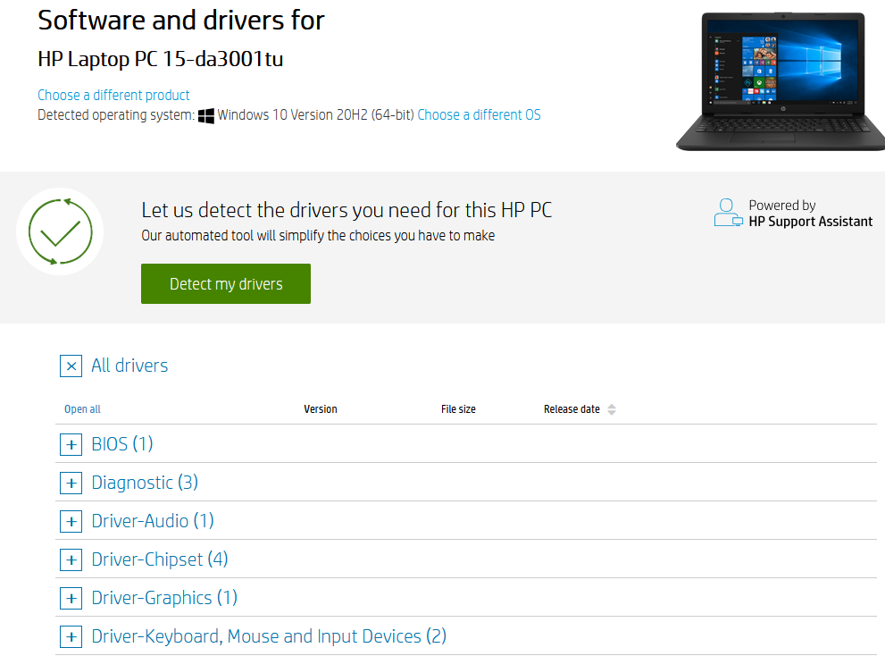 DRIVERS UPDATE NOT SHOW - HP Support Community - 8219501
