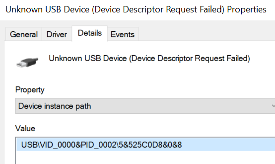 Unknown USB Device (Device Descriptor Failed) on a clean ins... - HP ...
