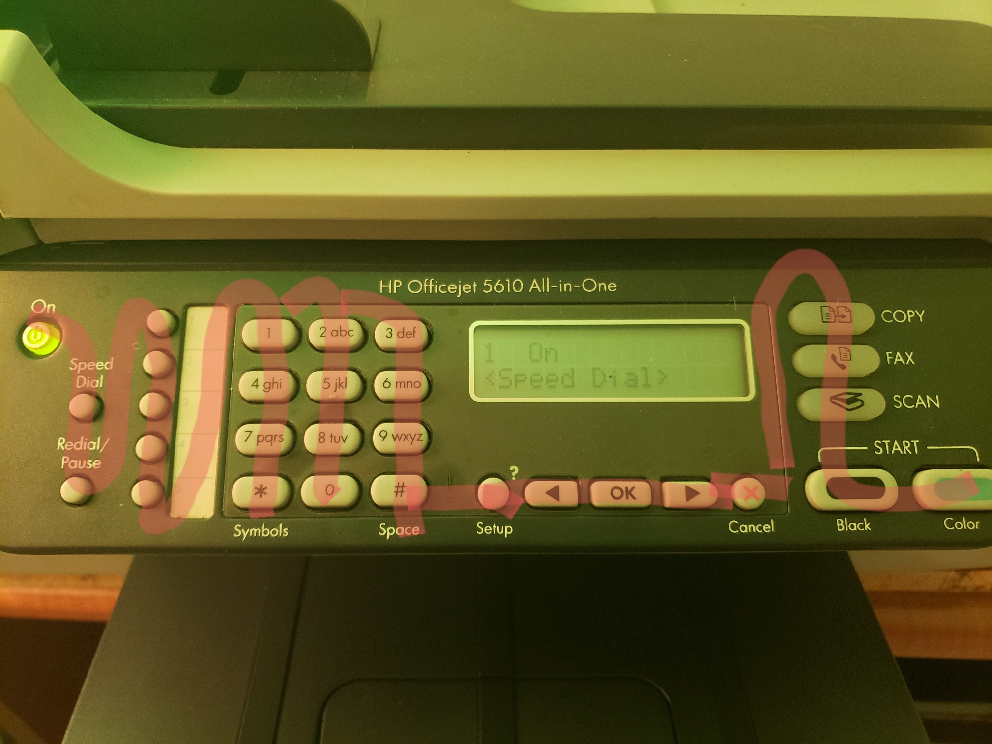 Solved: Officejet 5610 stuck in test or diagnostic mode - HP Support ...