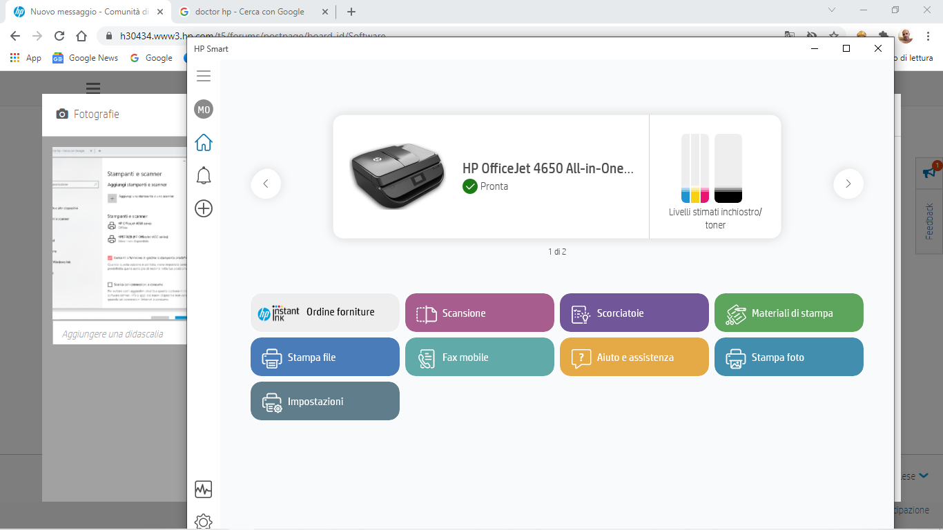 Solved: hp officejet 4650 series driver non disponibili - HP Support ...