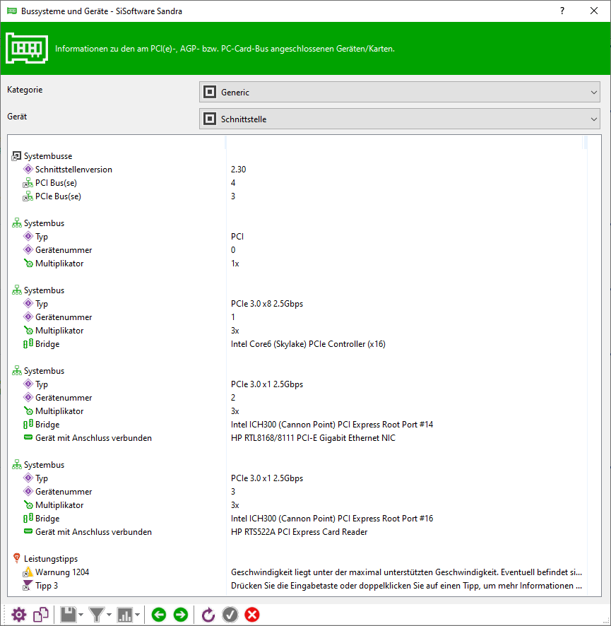 Sisoft Sandra does not find devices on PCIe (#1) - HP Support Community ...