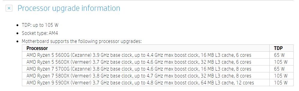 What CPUs can my MOBO support? - HP Support Community - 8227609