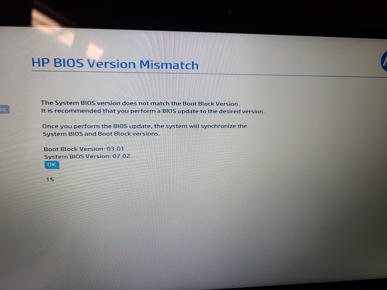 HP Bios Version Mismatch HP Probook - HP Support Community - 8234946