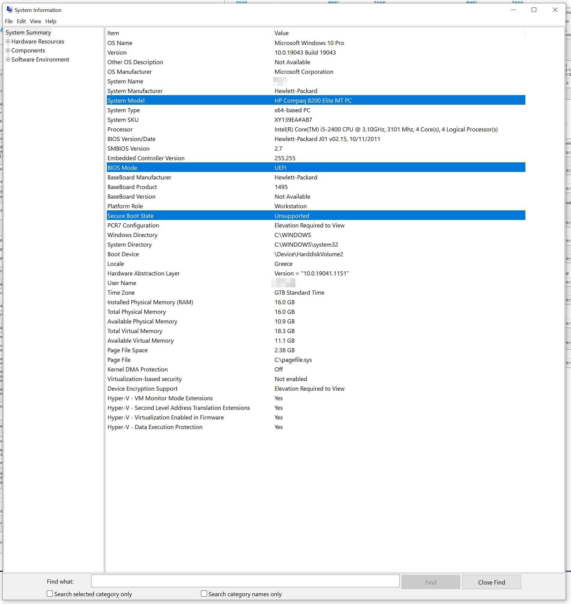 Secure Boot can be enabled? Normally in BIOS Mode=UEFI shoul... - HP ...