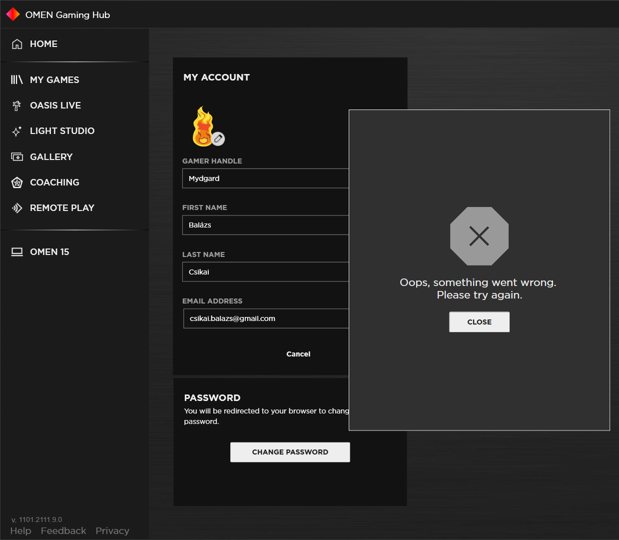 Omen Gaming Hub gamer handle... - HP Support Community - 8237870