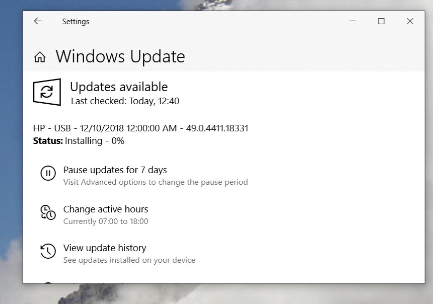 Solved: Repeated update via Windows update - HP Support Community - 8238315