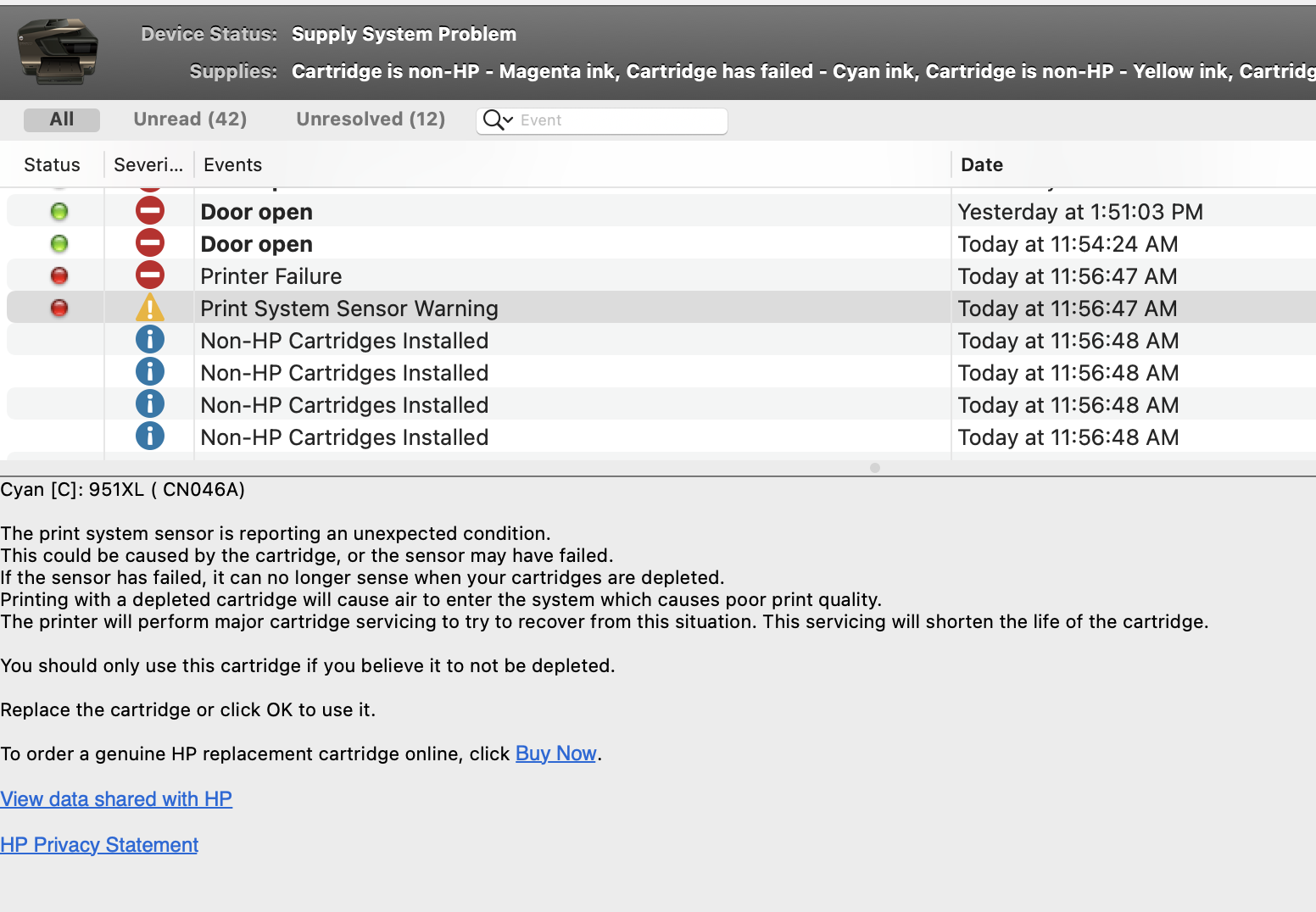 Ink Cartridge error - This needs to be fixed immediately - HP Support ...