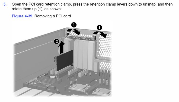 Zx20 PCI board retention clamp 688599-001 - HP Support Community - 8243137