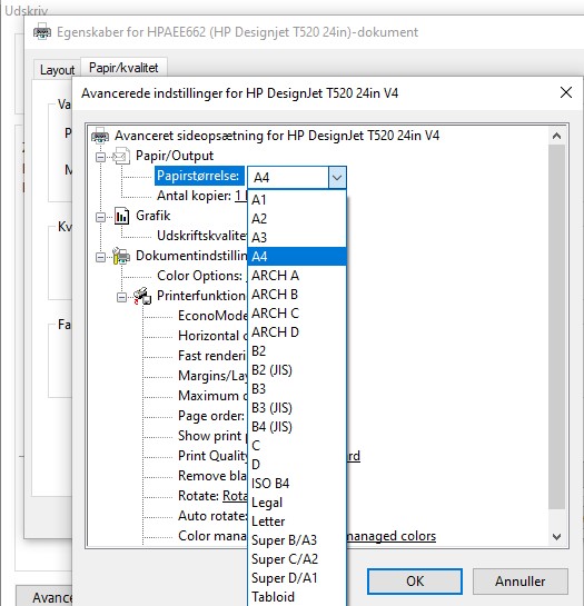 Custom paper size limited to specific width and lenght - HP Support ...