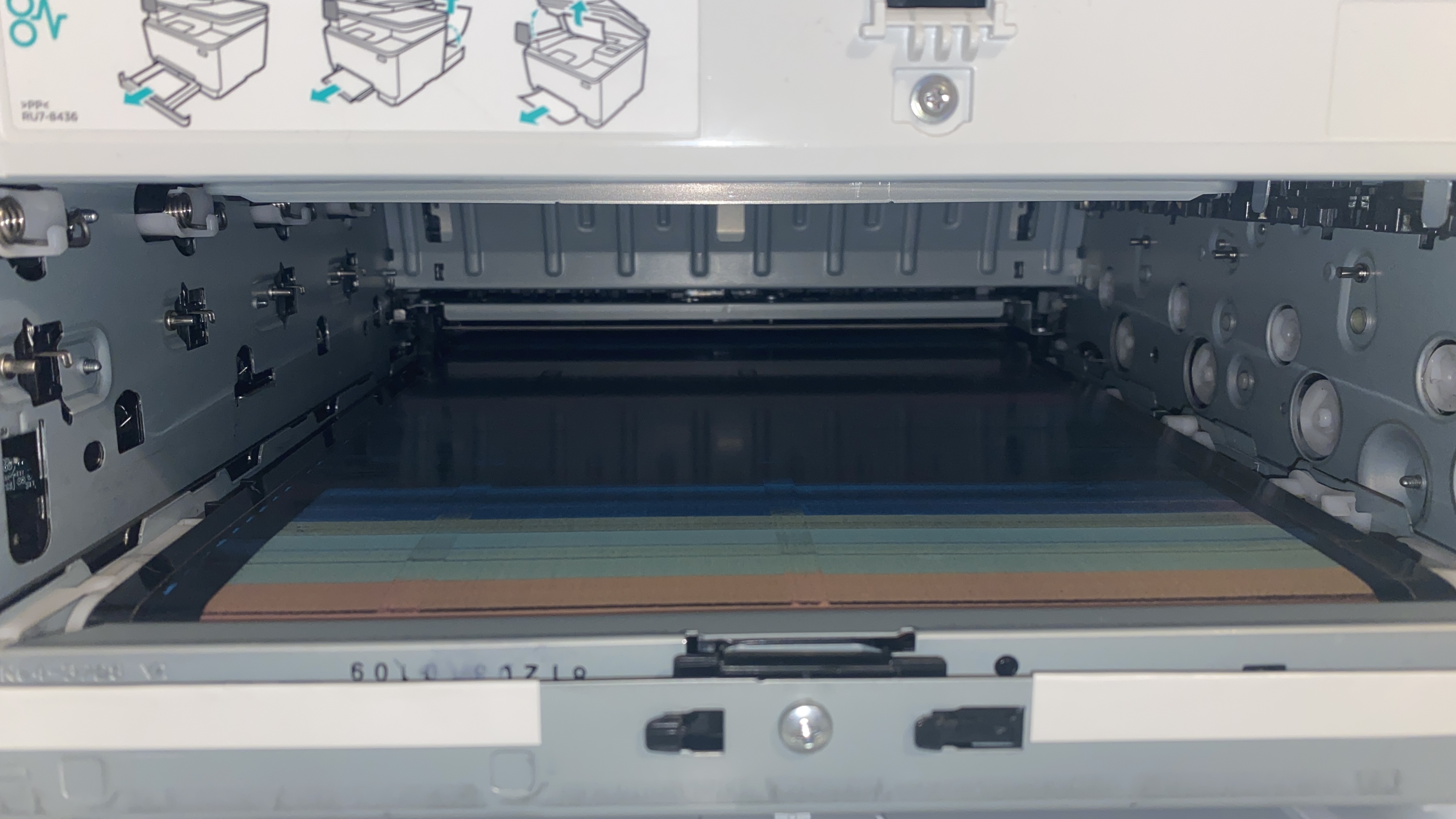 Vertical lines appeared after cleaning transfer belt - HP Support ...