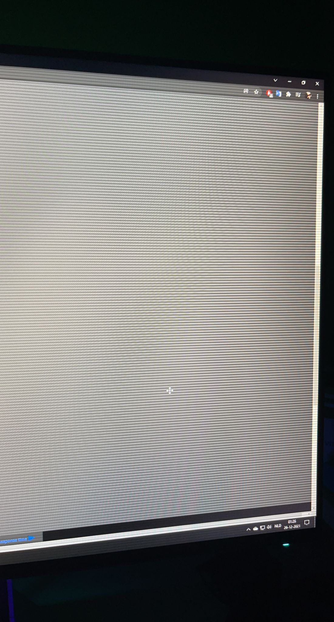 Hortizontal stripes on screen - HP Support Community - 8251578