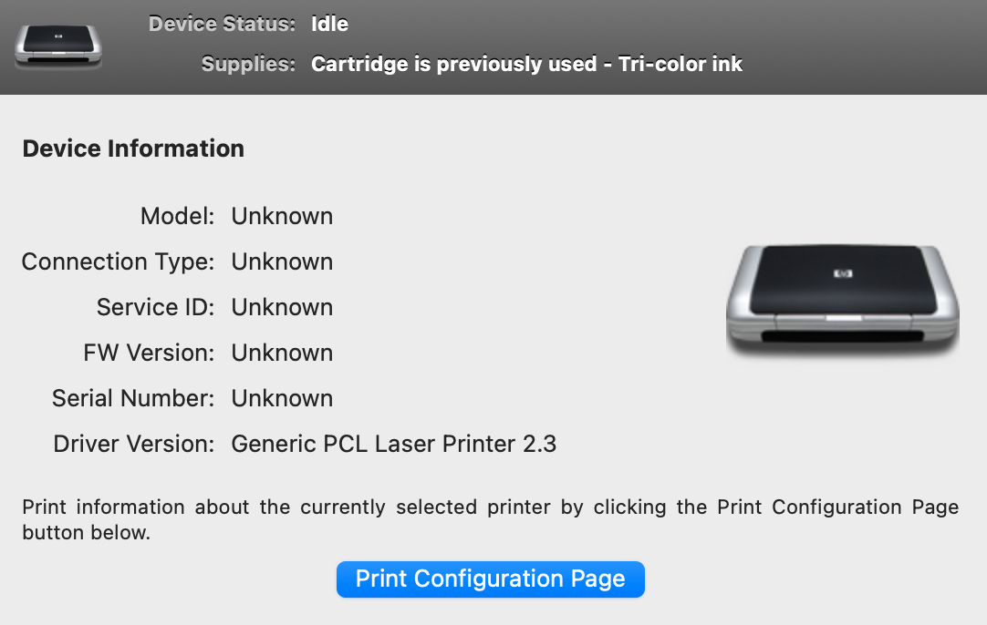 waiting for printer to become available - error message on M... - HP ...