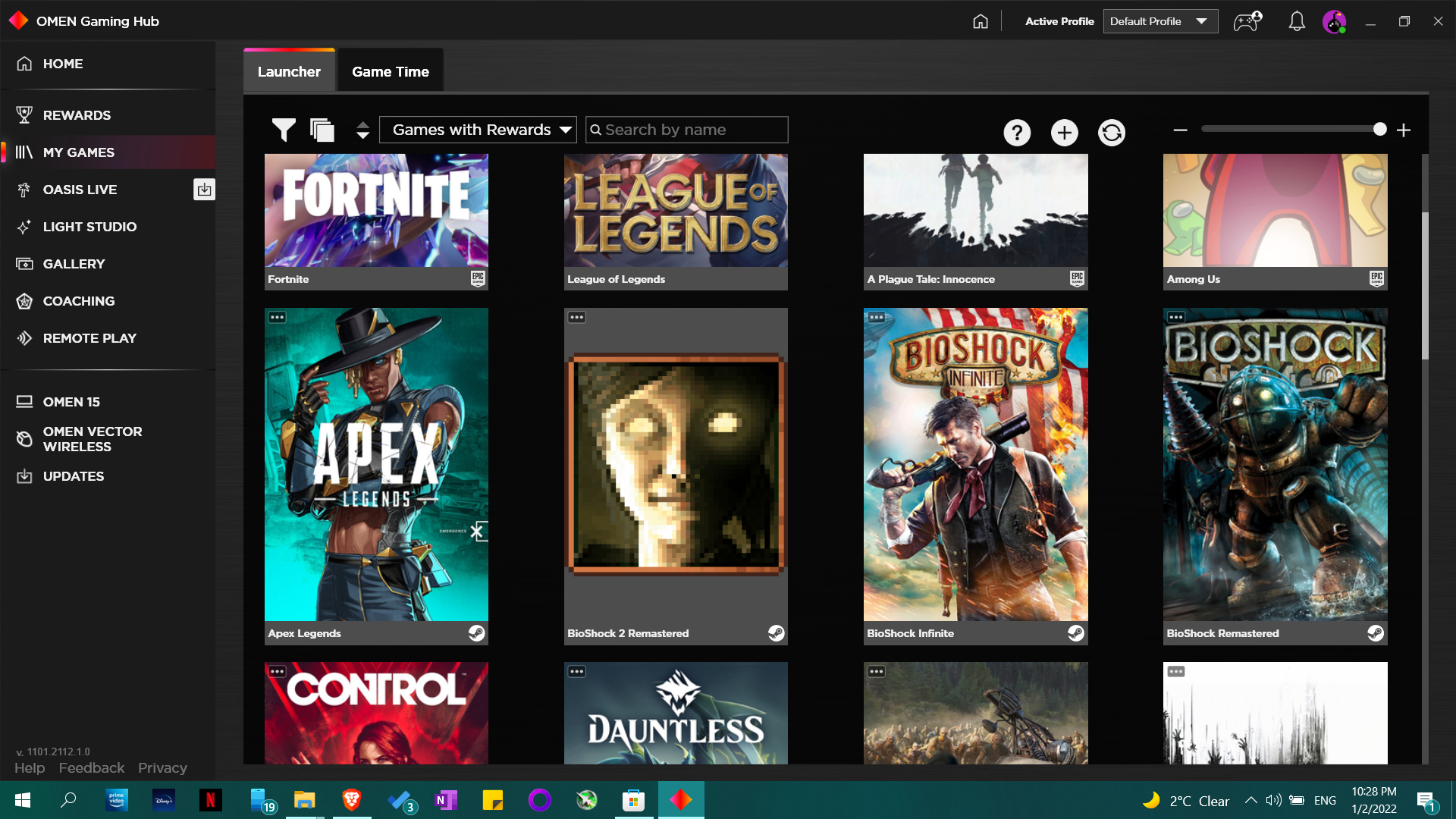 Game icons and details are not showing in the OMEN Gaming Hu... - HP ...