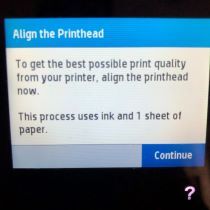HP Officejet 9010 gets hung up with 'printing alignment page... - HP ...