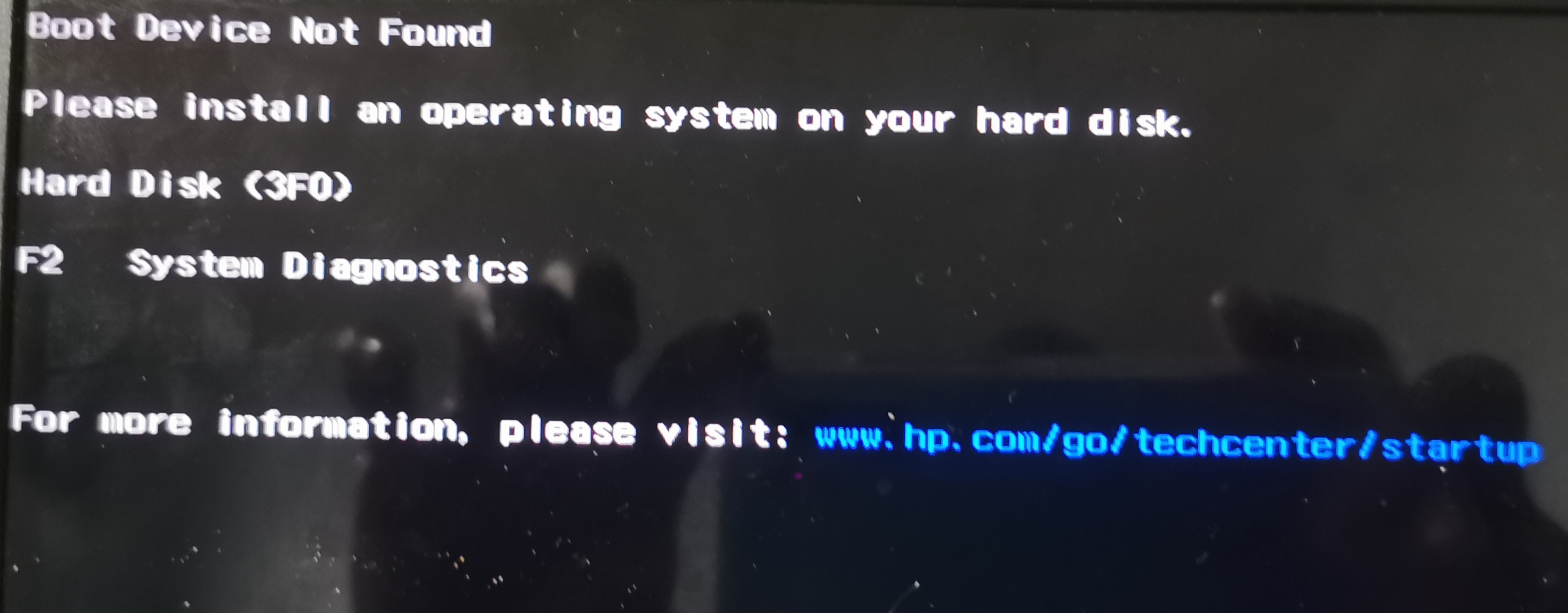 Boot error 3f0, tried pressing F11 it will not open. Need yo... - HP ...