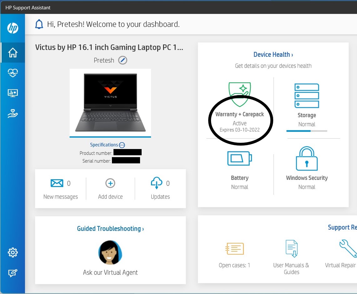HP Care Pack Status - HP Support Community - 8263164