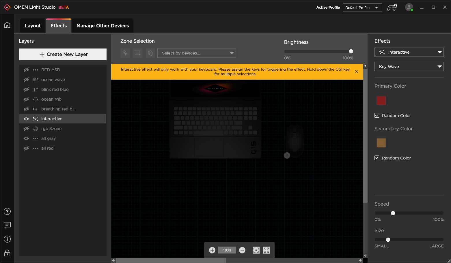 Solved: Interactive Effects backlit in Omen Light Studio - HP Support ...