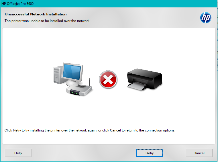 Solved: OfficeJet 8600 Pro Plus Installation Error - HP Support ...