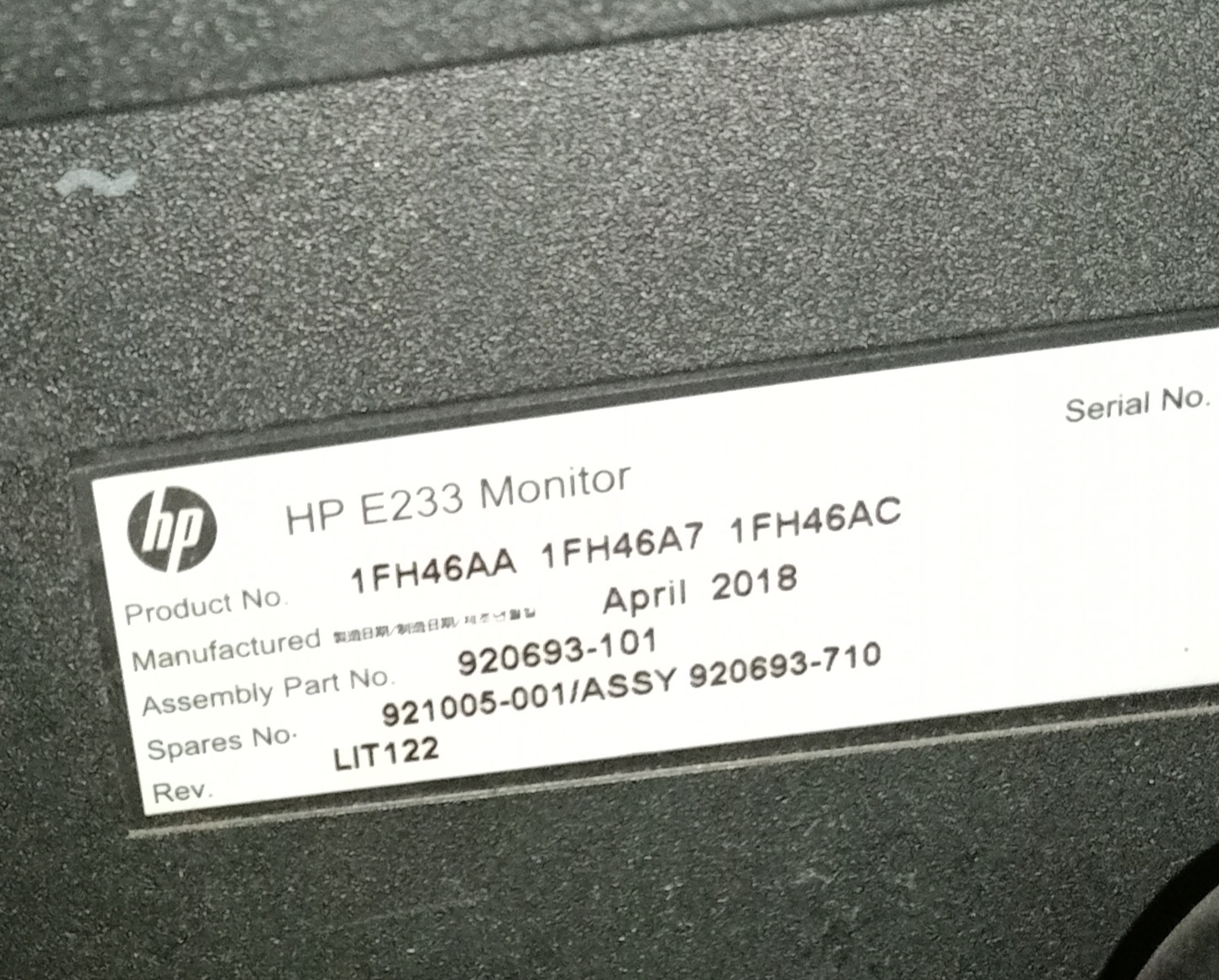 HP monitor - HP Support Community - 8270928