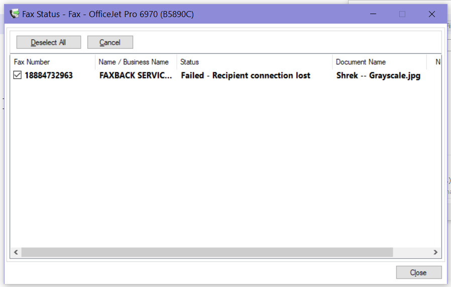 Solved: "Sent" Fax stuck in "Pending" (HP 6978) - HP Support Community ...