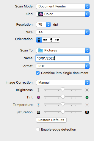Scanner- Can I change default settings from Document Feeder ... - HP ...