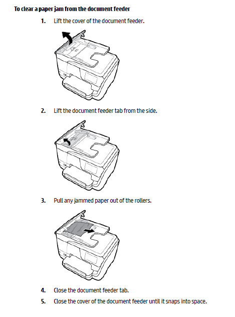 Solved: ADF jam can't clear - HP Support Community - 8263761