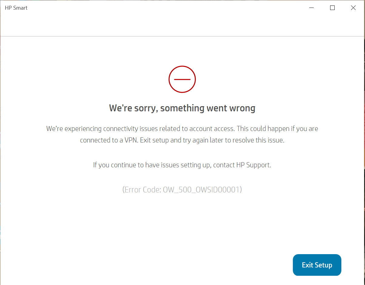Unable to Sign In to access options other than printing - HP Support ...